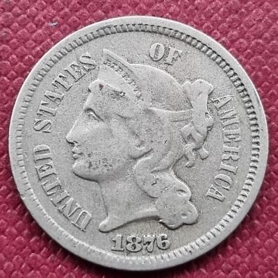1876 Three Cent Nickel 3c Better Grade #53890 | eBay