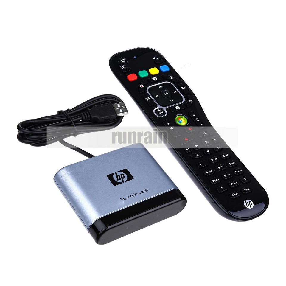 HP WMC MCE Microsoft Windows Media Center RC6 IR Remote Control USB IR ...