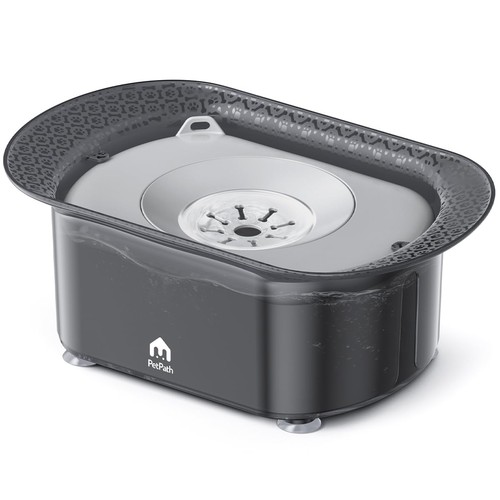 PETPATH Dog Water Bowl, 2.2L No Spill Water Bowl for Dogs,with Suction ...