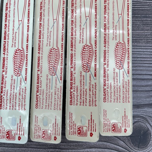 6 VTG Looney Tunes Toothbrushes Kids Colgate TWEETY, BUGS BUNNY ...