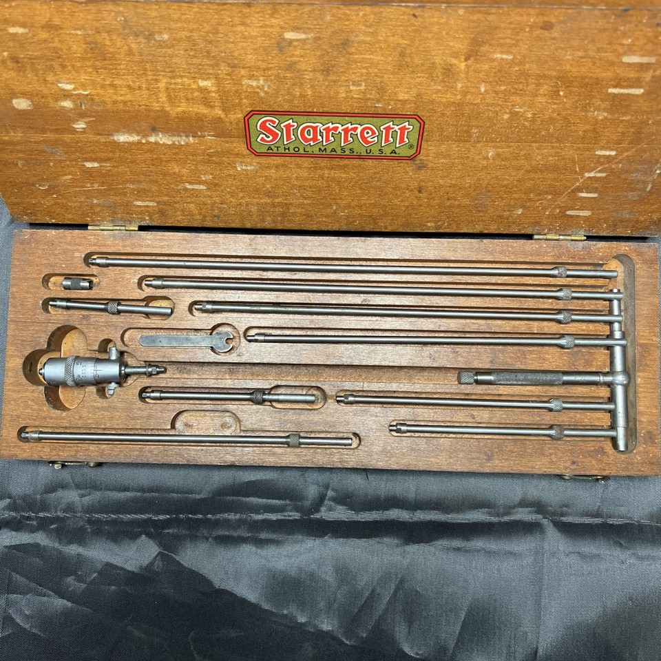 STARRETT INSIDE MICROMETER SET .001 " 2 - 12" | eBay