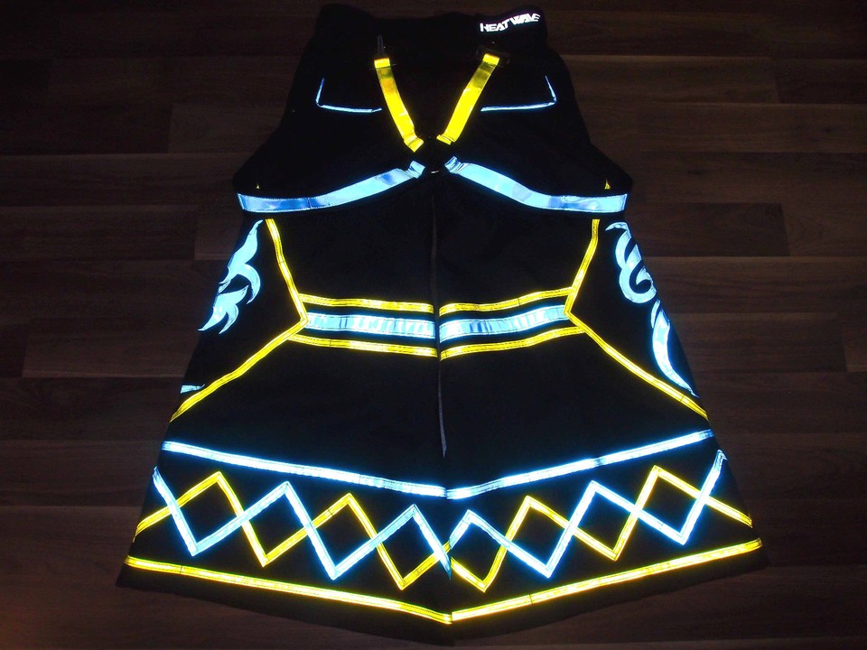 Heatwave phat pants rave gear reflective dance wear hardstyle reflector ...