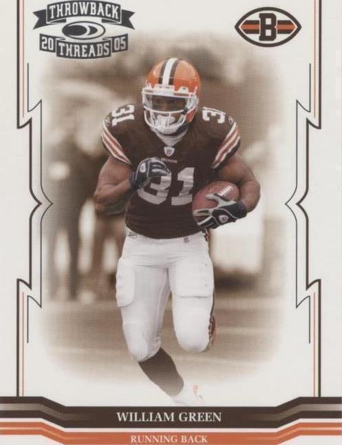 2005 Donruss Throwback Threads - William Green #37 for sale online | eBay