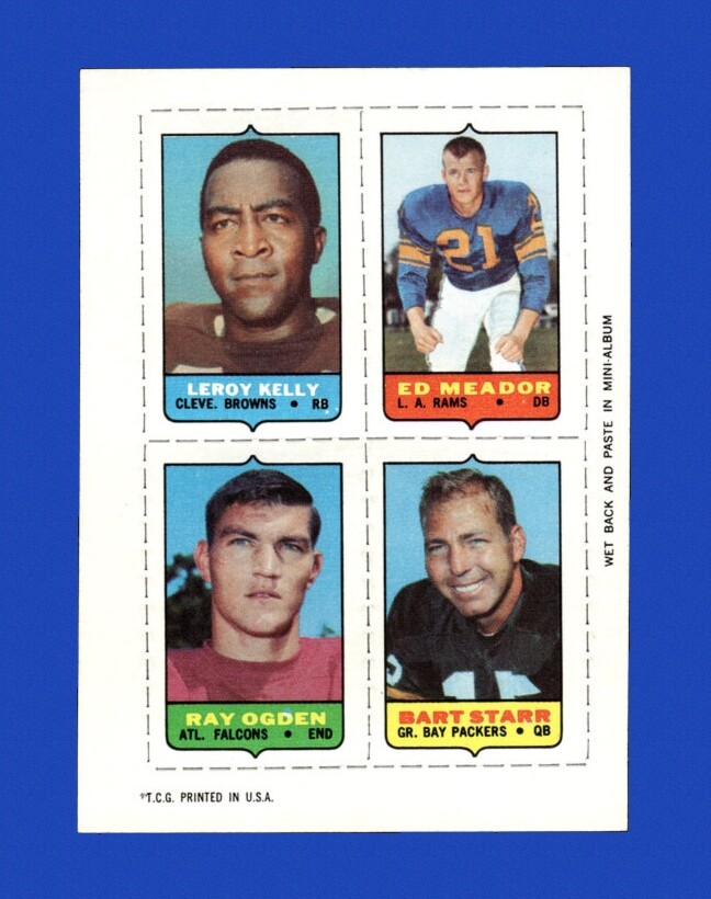 1969 Topps 4-In-1 Set-Break Kelly/Meador/Starr/Ogden NR-MINT *GMCARDS ...