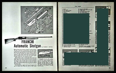 FRANCHI Automatic Shotgun 2-pg Exploded View Parts List Assembly ...