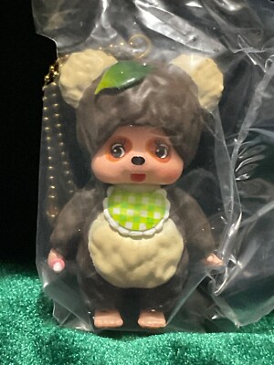 Monchhichi Raccoon Tanu Tanu Keychain 2 inch | eBay