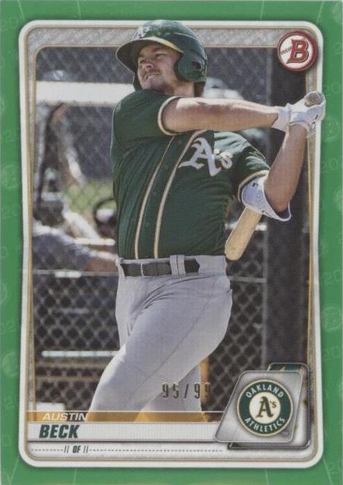 2020 Bowman - Prospects Austin Beck #BP-16 Green /99 (RC) for sale ...