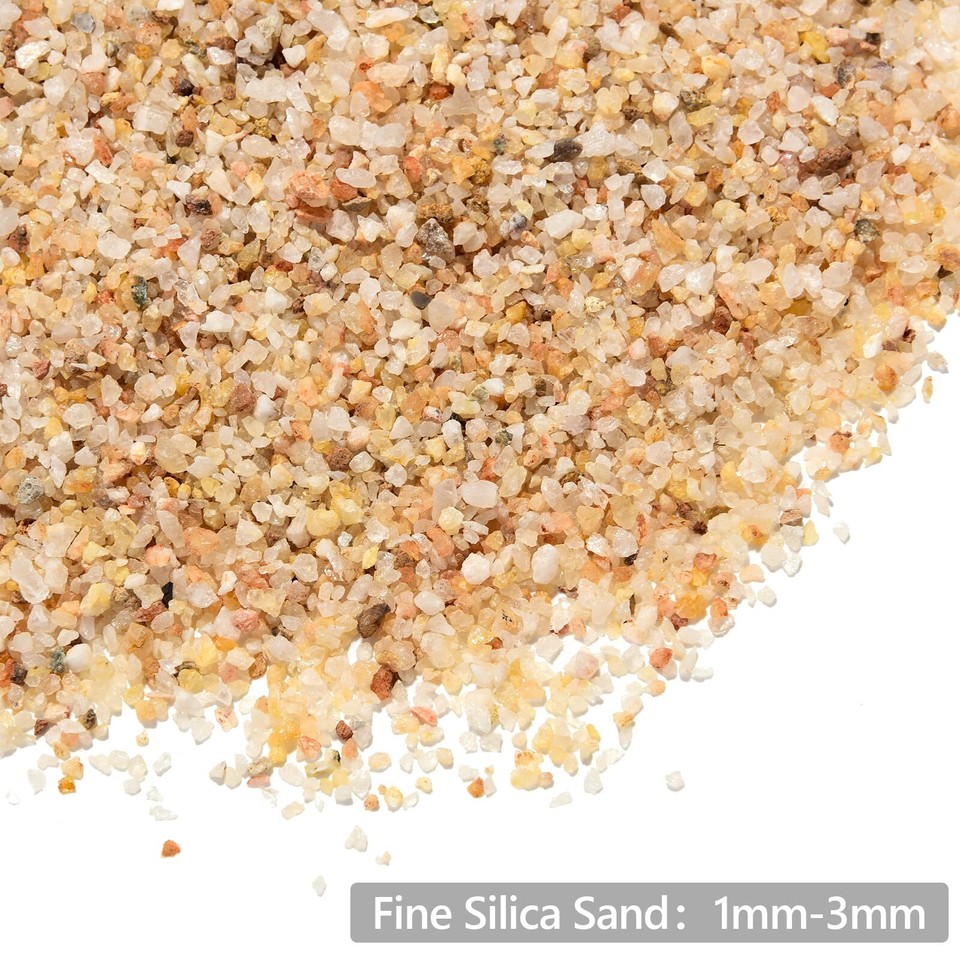 1-3Mm Fine Silica Sand Boniosz 2.4Lb Horticultural Sand Potting Sand ...