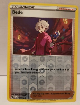 BEDE 050/073 Reverse Holo TRAINER CARD Champion's Path Pokemon MINT | eBay