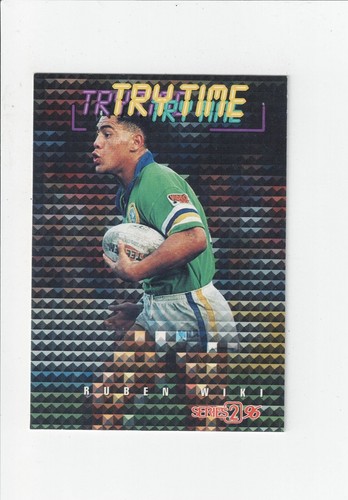 1996 Series 2 Rugby League Ruben Wiki #182 (Canberra Raiders) Try Time ...