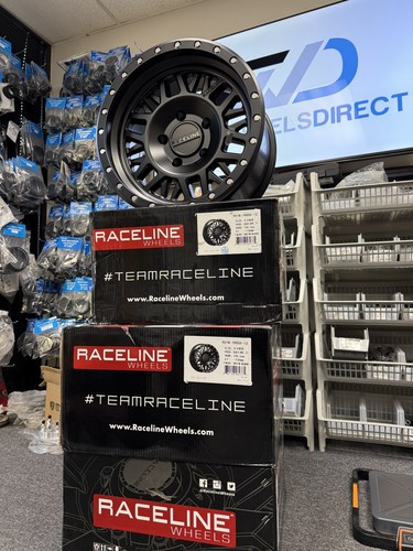 17x9 Black Wheels Raceline 951 Ryno 5x5.5/5x139.7 -12 (Set of 4) 106.5 ...