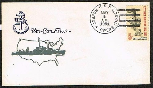 USS Robert A. Owens DD 827 May 4 1964 (n38924) | eBay