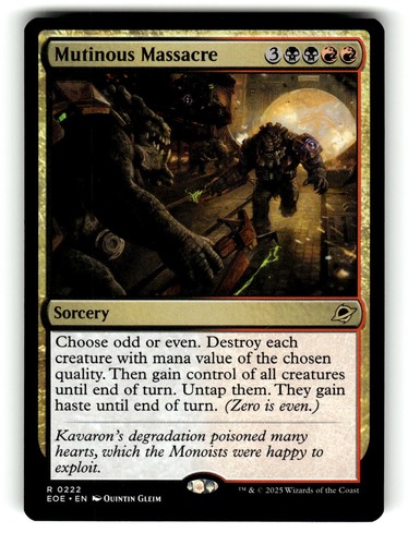 Mutinous Massacre Edge of Eternities 222 Near Mint 1 | eBay