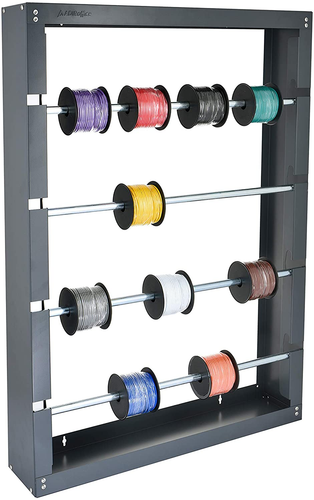 Wire Cable Spool Rack Dispenser Conduit Display Storage 4 Rods Durable ...