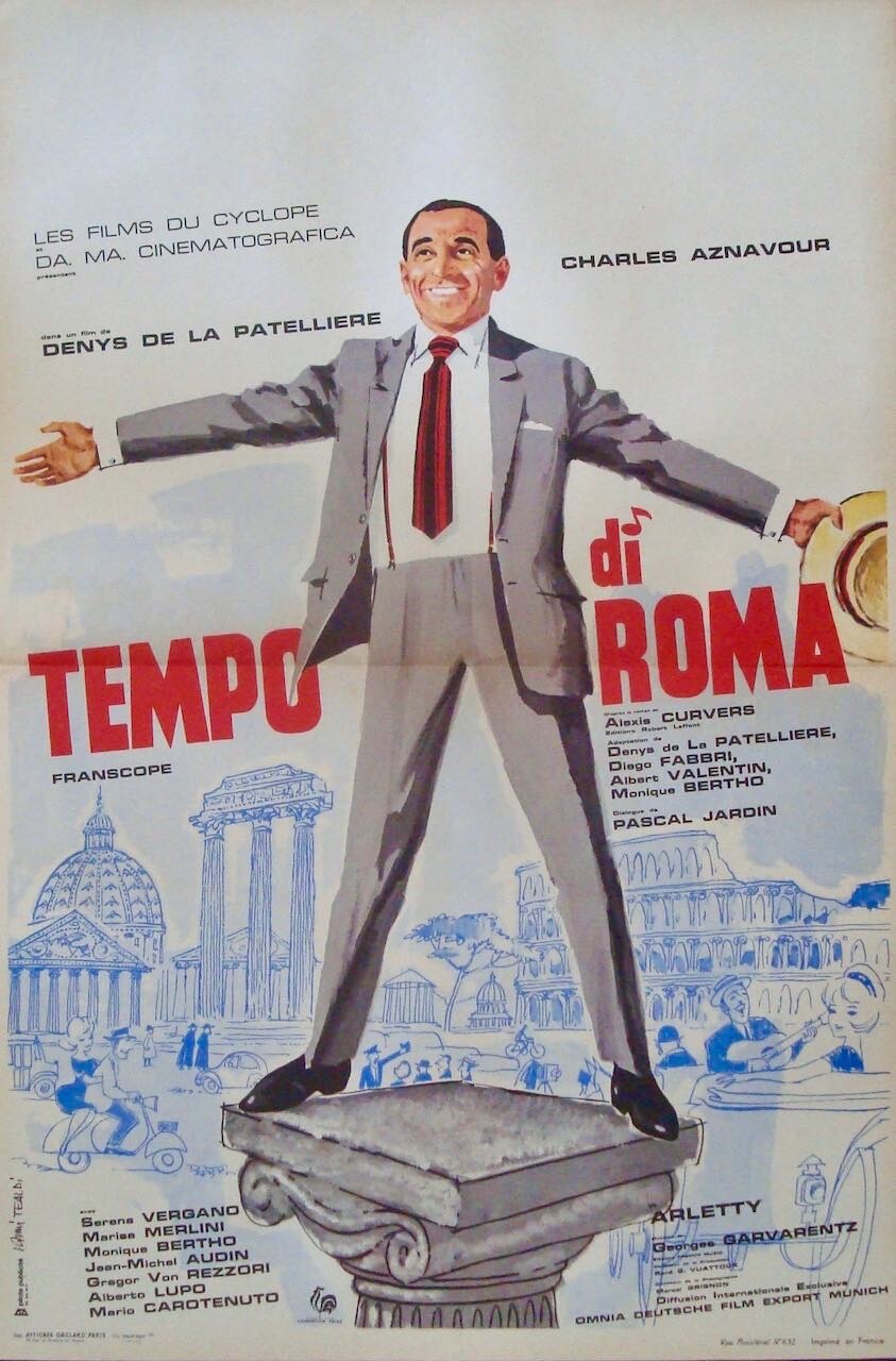 DESTINATION ROME TEMPO DI ROMA French Petite movie poster CHARLES ...