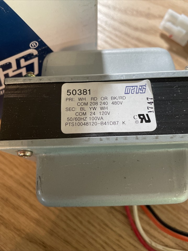 Mars Transformer 100VA 208/240/480V to 120/24V 50381 | eBay