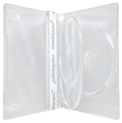 STANDARD Clear Triple 3 Disc DVD Cases Lot | eBay