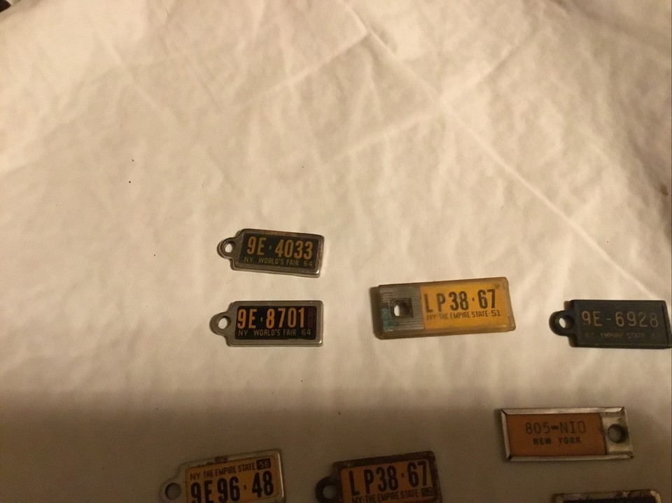 license plate ,key Rings Size,vintage,Ny,Worlds Fair | eBay