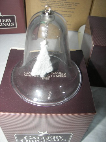 NOS Avon Gallery Originals Crystal Bell Christmas Ornament Ceramic ...