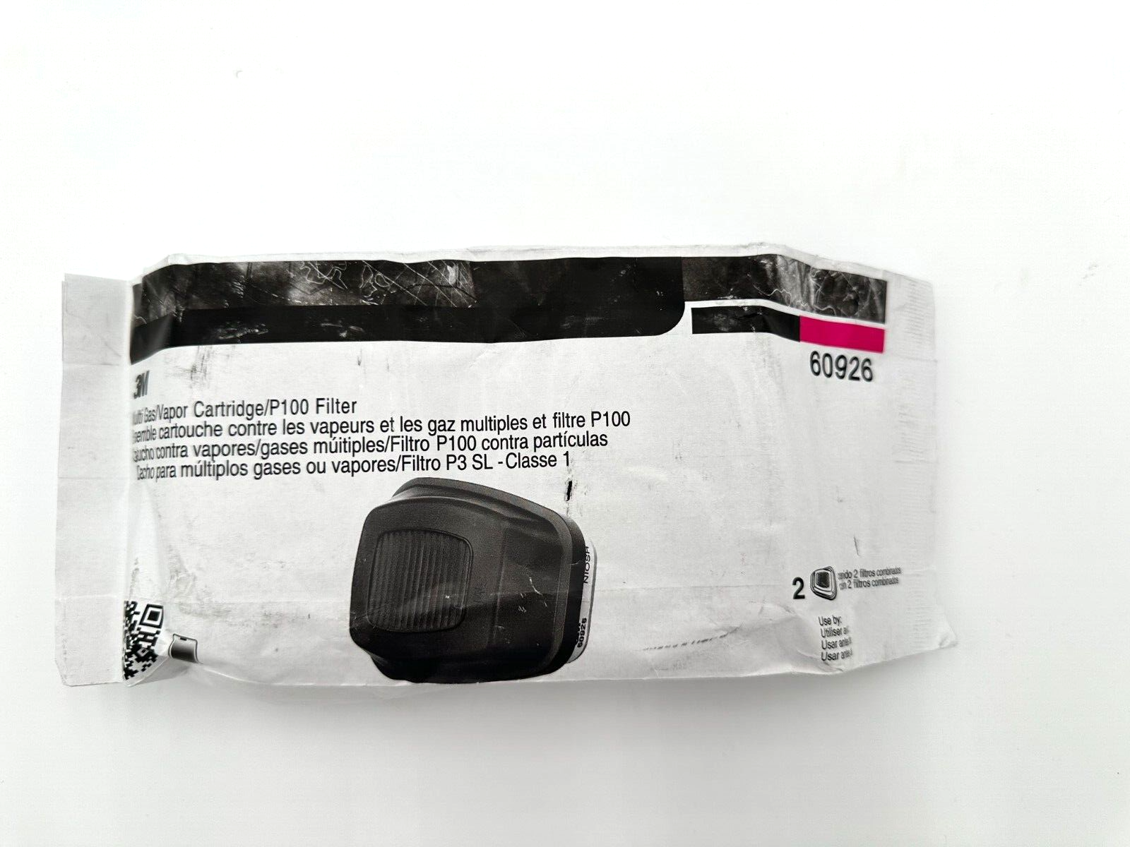 3M 60926 Multi Gas Vapor Replacement Respirator Cartridge Filter, 1 ...