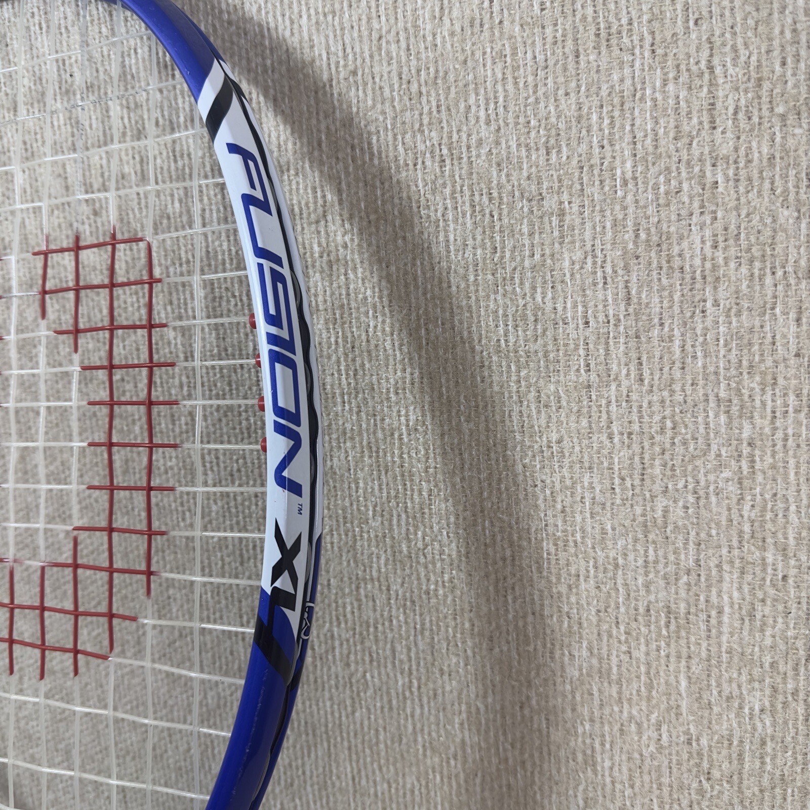 Wilson Fusion XL Blue/White Tennis Racquet | eBay