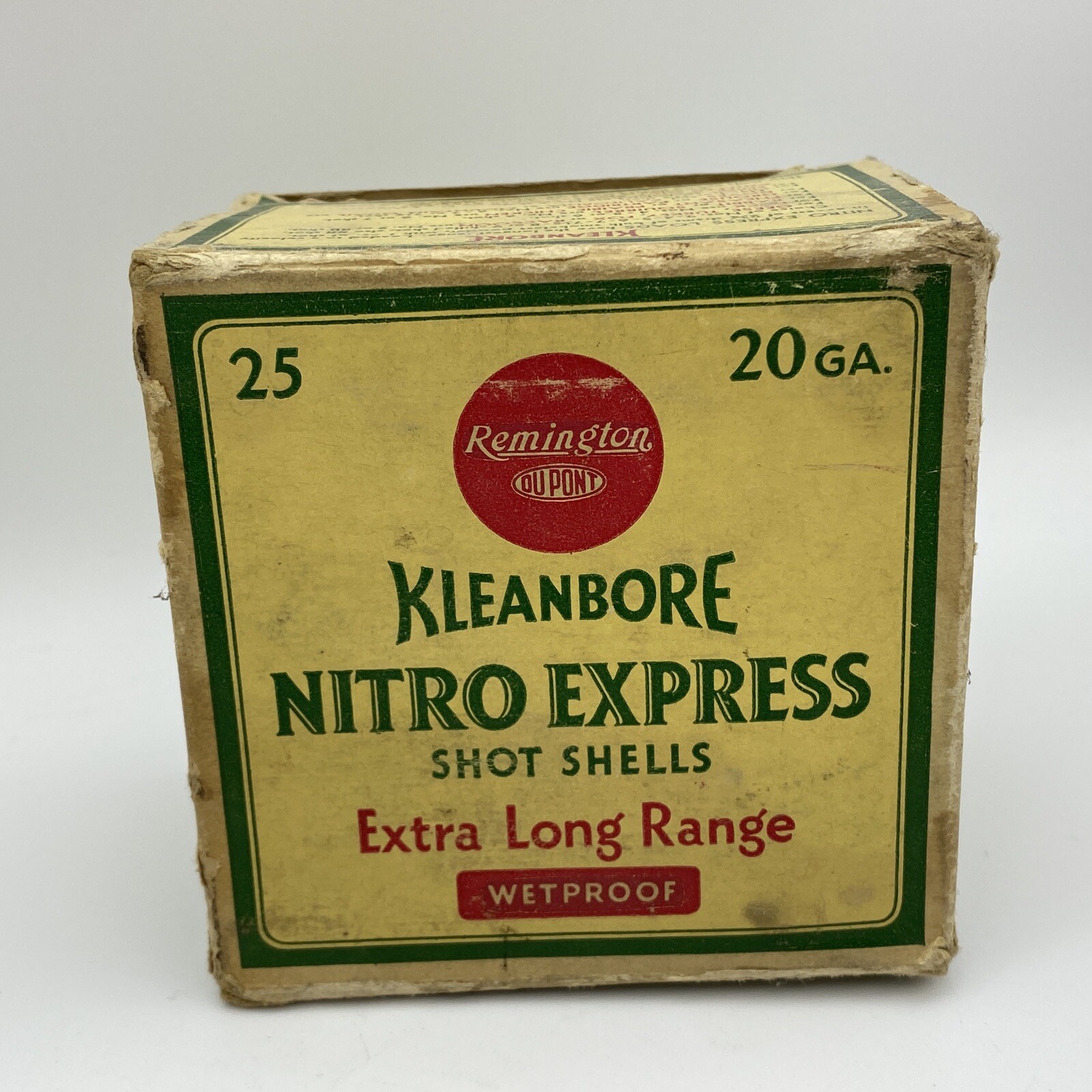 Vintage Remington Kleanbore Nitro Express Shot Shells Empty Box 20 Ga ...