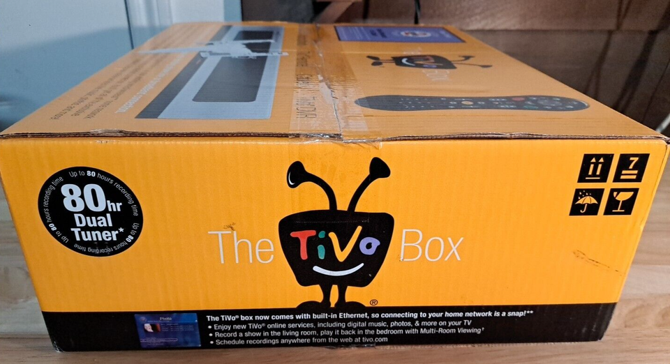 The TiVo Box TCD649080 DVR Digital Video Recorder Dual Tuner 80 hrs New ...