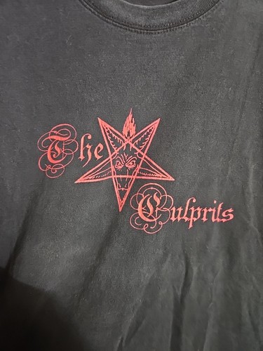 Vintage 90s Y2K The Culprits Heavy Metal Punk Devil Band Tee T Shirt ...