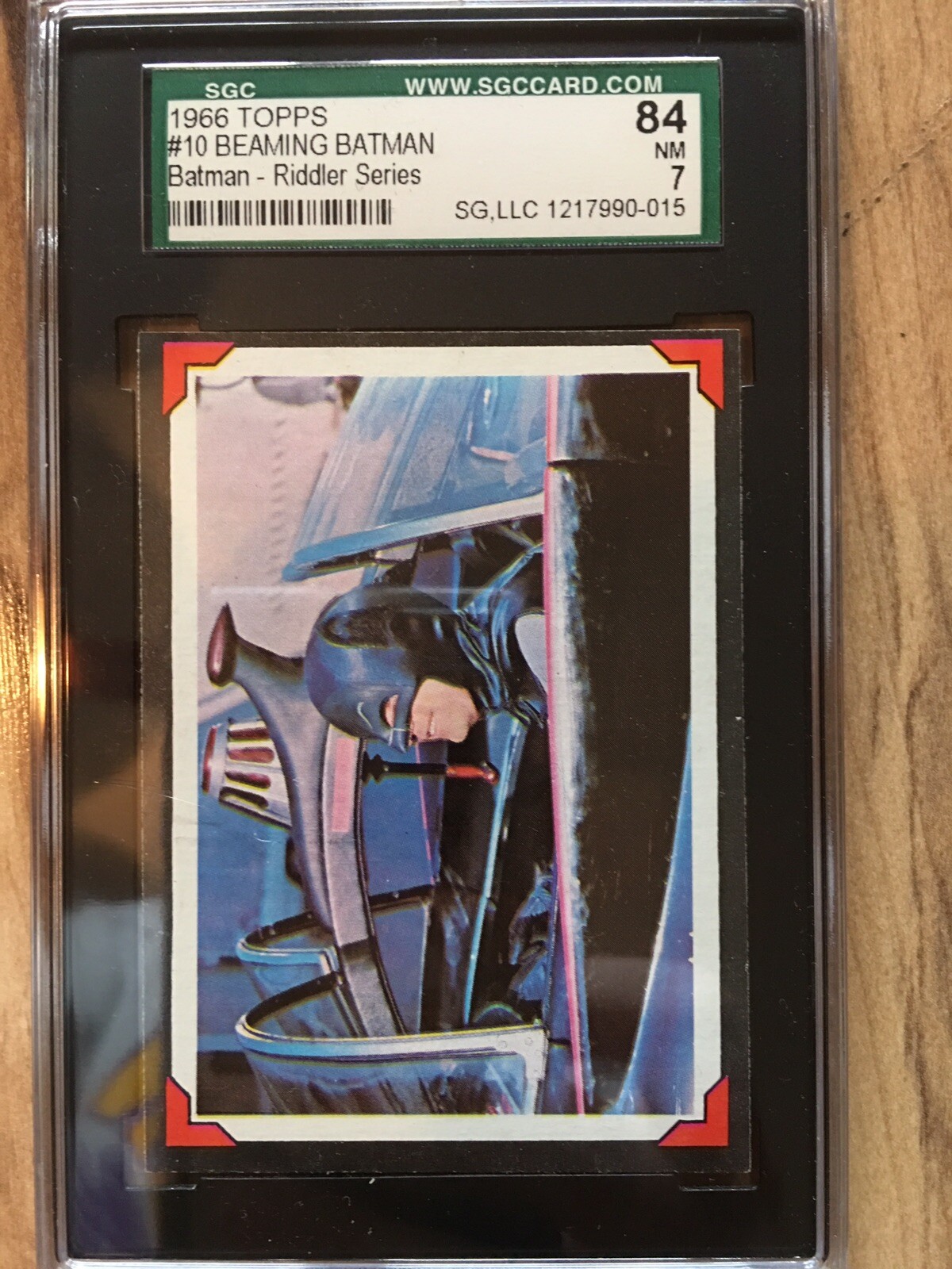 1966 Topps BATMAN RIDDLER BACK #10 Beaming Batman SGC 84 PSA 7 | eBay
