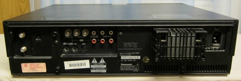 Panasonic AG-1970 VHS SVHS Super VHS Player Deck PRO Editing TBC VCR ...