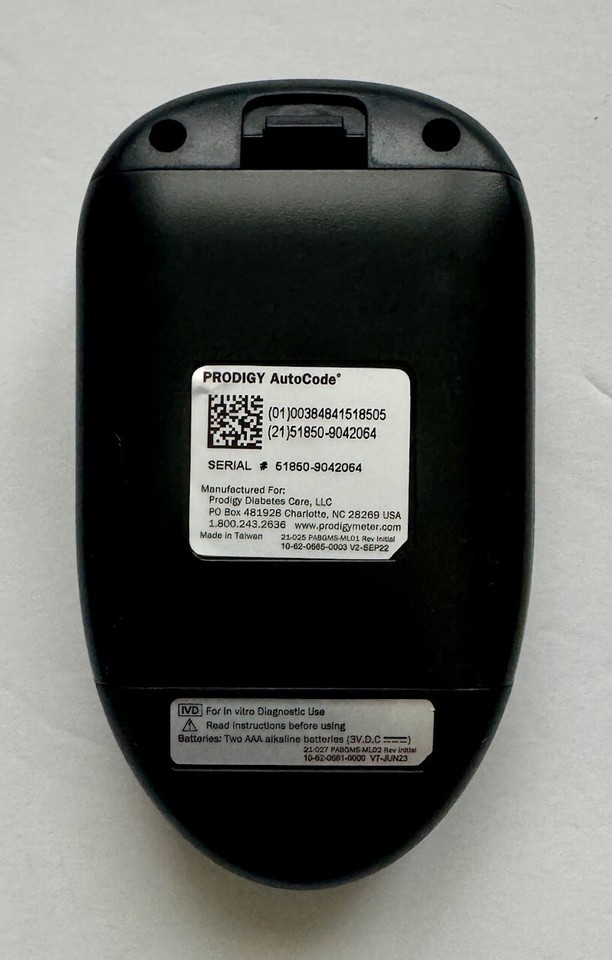 Prodigy AutoCode Talking Meter (NEW) with Carrying Case & Log Sheet | eBay