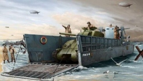 1:35 TRUMPETER KIT Wwii Us Navy Lcm(3) Landing Craft D-Day Normandy ...