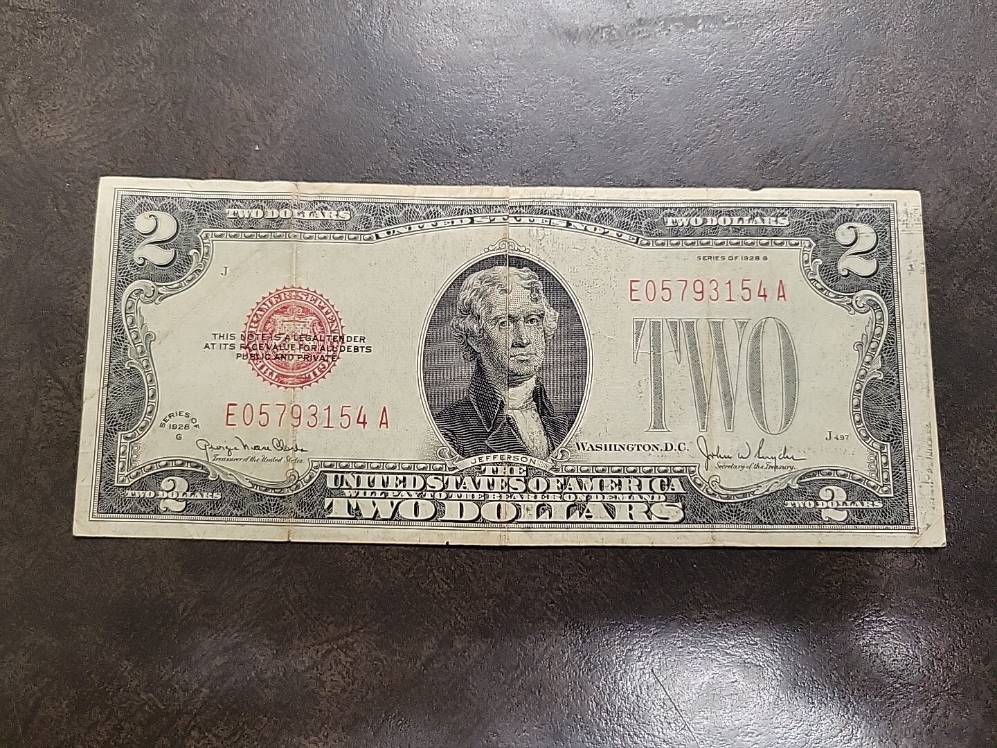 1928 G Two Dollar $2 Bill Red Seal United States Note CIRCULATED | eBay