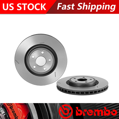 Fits 2018-2019 Dodge Durango Front Coated Brake Rotors - Brembo Premium ...