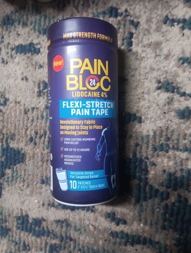 PAIN BLOC FLEXI-STRETCH PAIN TAPE 10 PATCHES VARIOUS EXP DATE 03/2025 ...