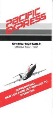 Pacific Express timetable 1982/05/01 | eBay