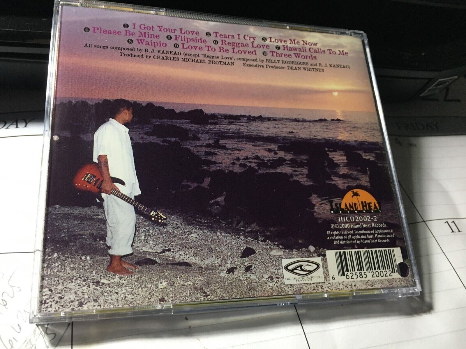 R.J. KANEAO - FLIPSIDE ORIGINAL HAWAIIAN CD DISC ONLY #D389 | eBay