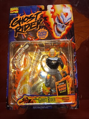 Vintage Ghost Rider Action Figure Exploding Ghostfire Chest Toybiz ...