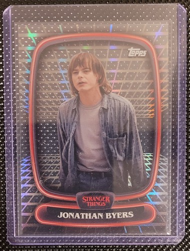 Stranger Things Jonathan Byers #4 2025 Topps High Tek Hawkins Lab Pattern | eBay