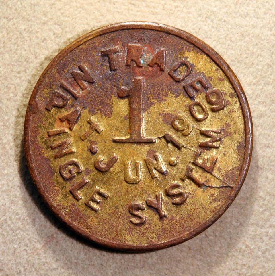 RARE Florida Ingle System token - J.S. Warren, 1¢, Manatee, Fla. | eBay