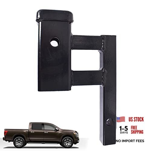 Car 1-1/4 Inch to 2 Inch Trailer Hitch Receiver Rise-Drop Adapter ...
