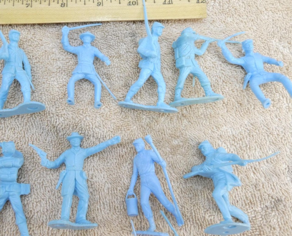 Vintage Lot of 36 Marx Civil War Playset Plastic Figures ! | eBay