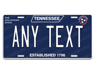 Custom Personalized Tennessee Est 1796 Novelty Car License Plate Any ...