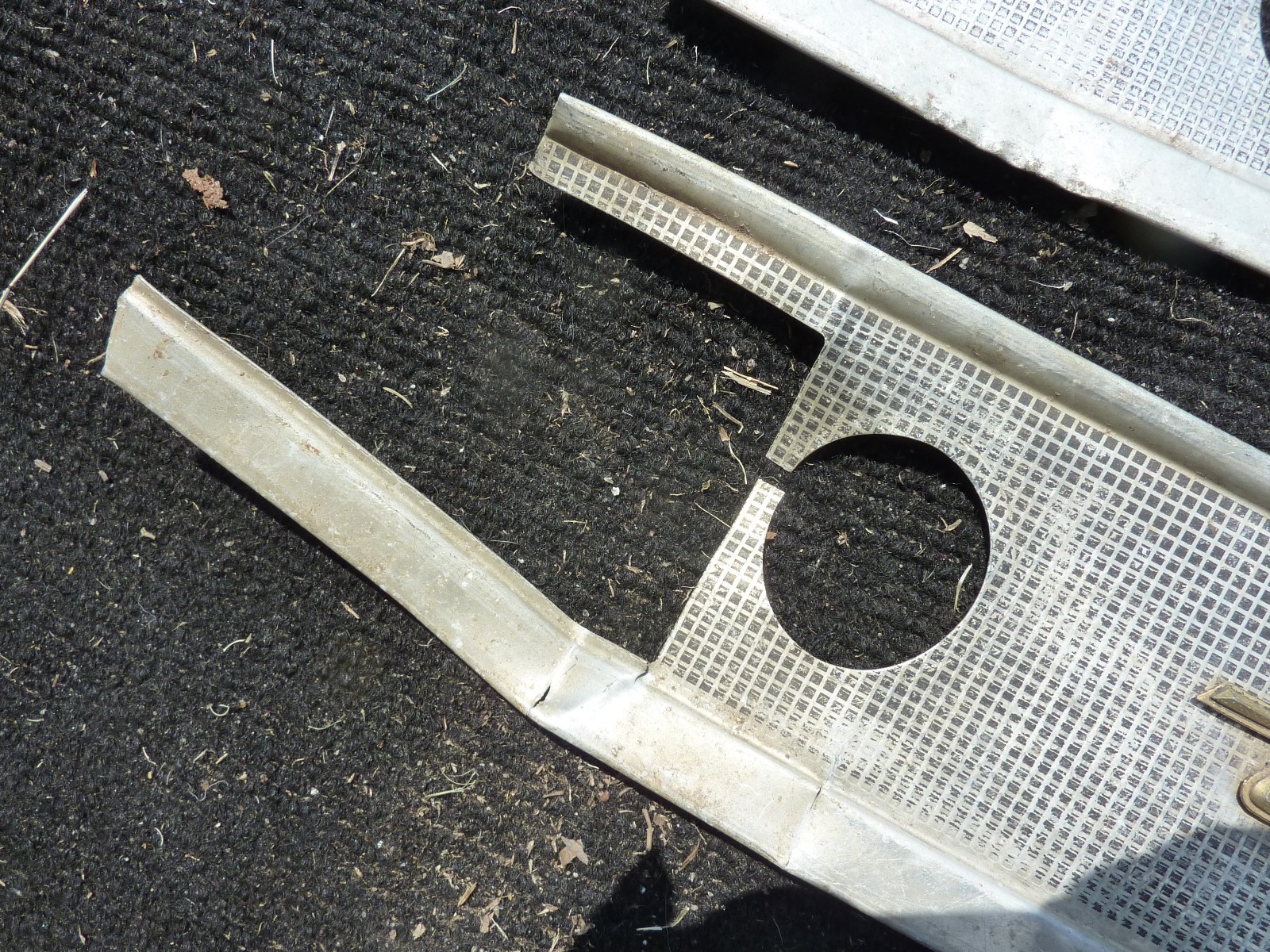 1957 57 Chevy Bel Air Center Dash Gauge Bezel Aluminum Molding Trim ...