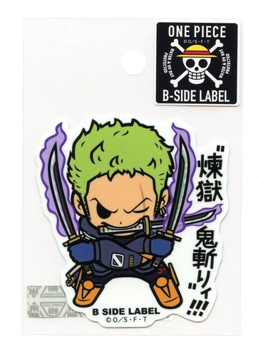 Zoro "Purgatory Demon Slayer" Vol.7 One Piece x B-Side Label Sticker ...