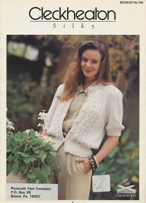 Cleckheaton Knitting Pattern Leaflet 746 Tops, Cardigans - 4 Styles | eBay