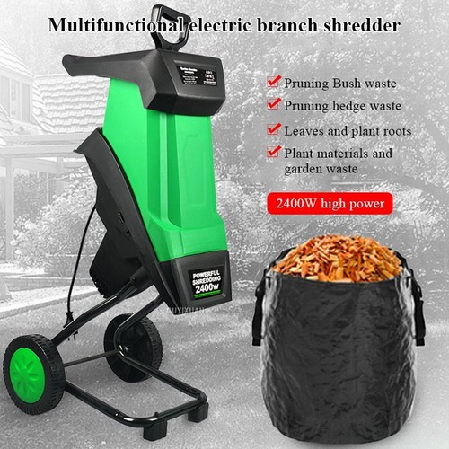 Wood Chipper Crusher Electric Breaking Machine Tree Branch Crushing ...