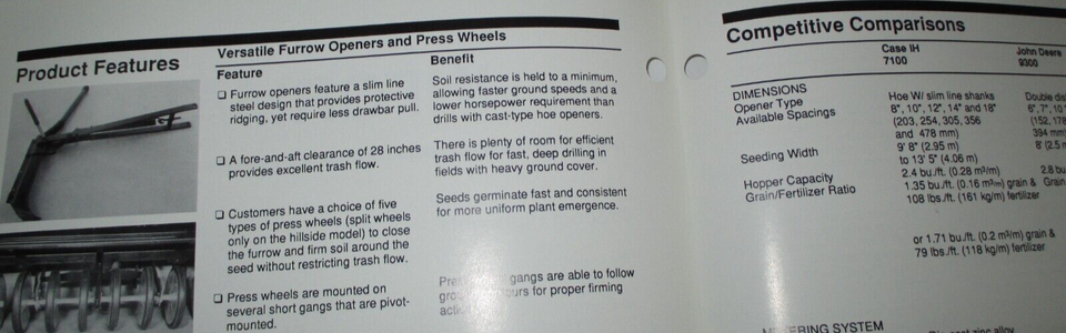 Case IH 7100 Shovel Press Grain Drill Product Information Sales & Specs ...