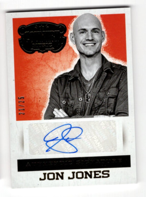 JON JONES 2014 PANINI COUNTRY MUSIC AUTHENTIC SIGNATURES AUTO /25 | eBay