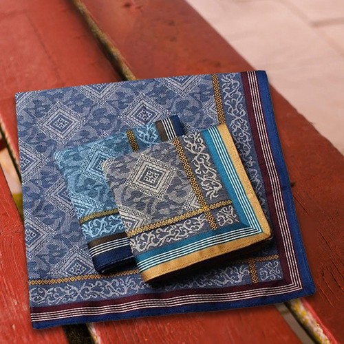 3x Premium Cotton Mens Handkerchief Hankies Gift Set Wipe The Sweat ...